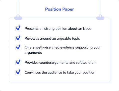 How To Write A Position Paper Tutorchase