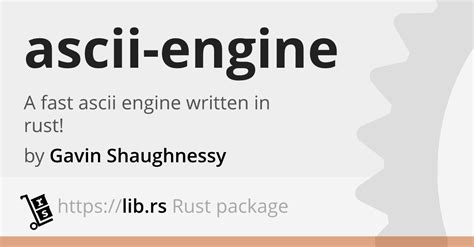 Ascii Engine Rust Text Processing Library Lib Rs