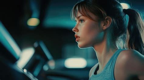 Female Fitness Enthusiast In A Gym Premium Ai Generated Image
