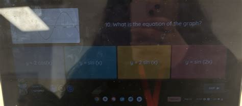 Solved 10 What Is The Equation Of The Graph Y2cos X Ysin X Y