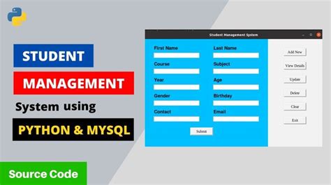 Student Management System Project In Python Python Class Program