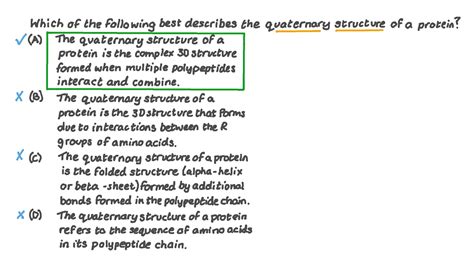 Quaternary Structure Bonds