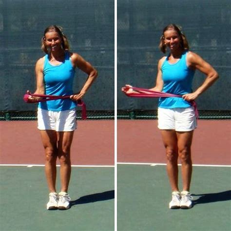 Shoulder External Rotation With A Resistance Band