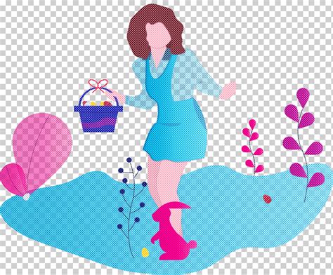 부활절 달걀 사냥 만화 공유 스티커 제스처 Png Klipartz