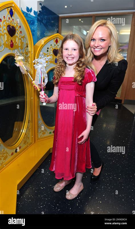 Great Ormond Street Patient Catriona Bricknell And Emma Bunton Poses As