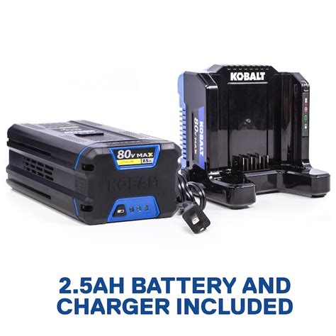 Kobalt 80 Volt Cordless Battery String Trimmer And Leaf Blower And 25 Ah Battery Included