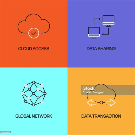 Big Data Related Vector Thin Line Icons Outline Symbol Collection Stock Illustration Download