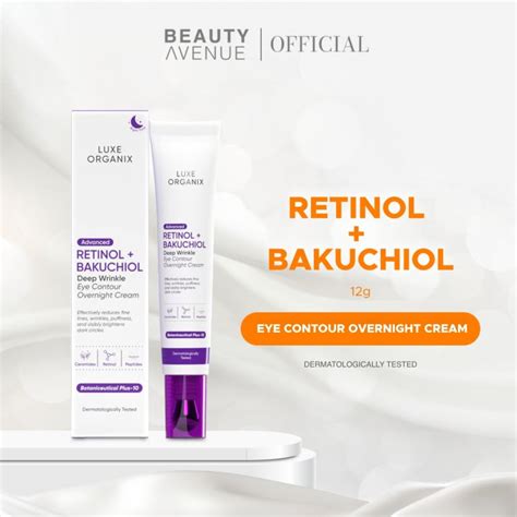 Luxe Organix Advanced Retinol Bakuchiol Deep Wrinkle Eye Contour