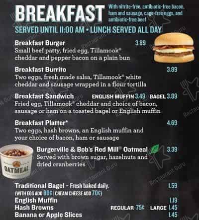 Menu At Burgerville Desserts Camas 518 Ne 3rd Ave