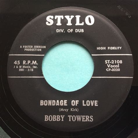 Bobby Towers Bondage Of Love Stylo Ex