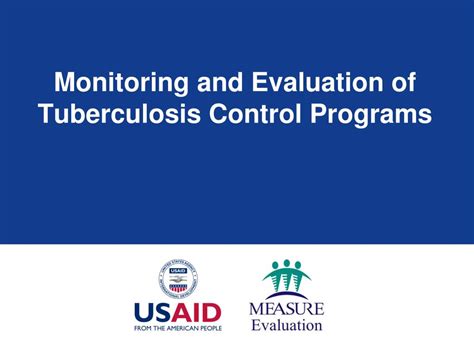 Ppt Monitoring And Evaluation Of Tuberculosis Control Programs Powerpoint Presentation Id 779395