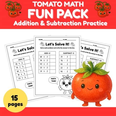 Tomato Math Adventures Fun With Addition And Subtraction 2 5 10