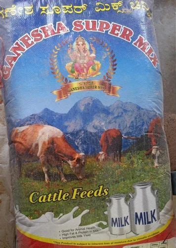 Cool And Dry Place Ganesha Super Mix Cattle Feed Packaging Type HDPE