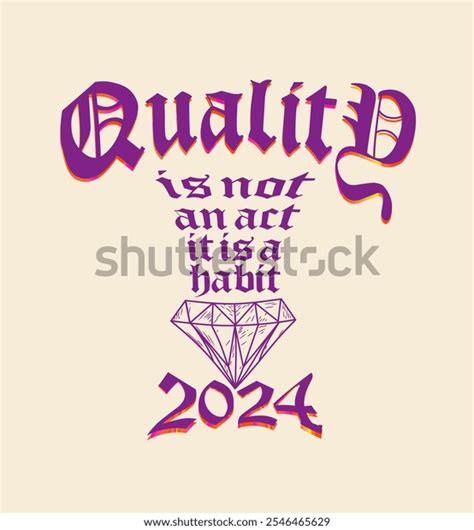 Quality Gothic Font Slogan Graphic Vector Stock Vector Royalty Free 2546465629 Shutterstock