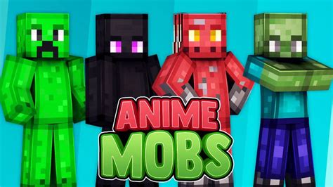 Anime Mobs By 57digital Minecraft Skin Pack Minecraft Bedrock