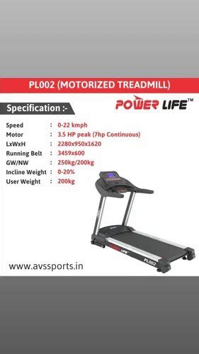 3 5 Hp Home Use Motorized Treadmill At Rs 65000 In Meerut Id 27005145055