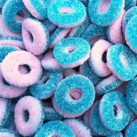 Bubble Gum Fizzy Rings Candy 3 3lb Sour Gummy Rings I Got Your Candy