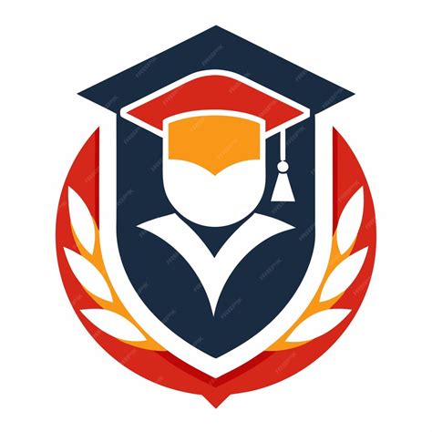 University Graduate Logo Design Vector Art And Illustration Premium