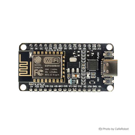 قیمت و خرید برد توسعه Nodemcu دارای هسته وای فای Esp8266 و مبدل Cp2102 رابط تایپ C