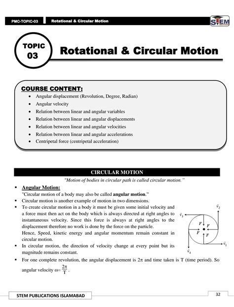 SOLUTION: Unit 3 rotational circular motion - Studypool