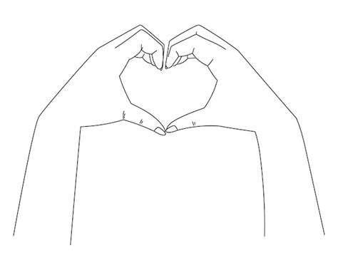 Premium Vector Woman Hands Making Heart Shape With Fingers Vector
