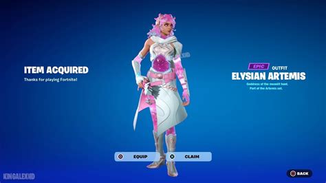 How To Get Elysian Artemis Skin And Immortal Artemis Style Now In Fortnite Unlocked Artemis Skin