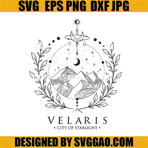 Velaris City Of Starlight Svg City Of Starlight Svg Court Of Dreams Svg