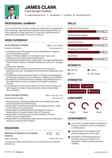 10 azure devops architect resume samples and templates for 2025
