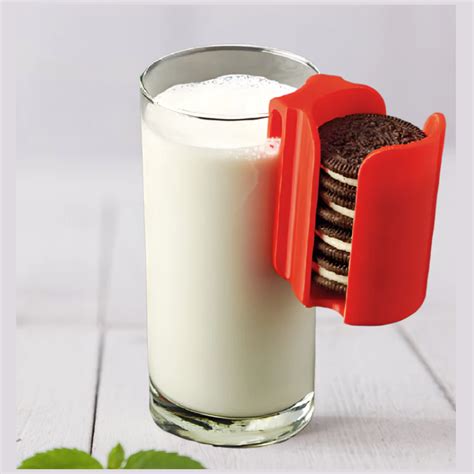 📦 Snack Storage Box Cookie Container Red Holder Mug 5 Cookie Stand