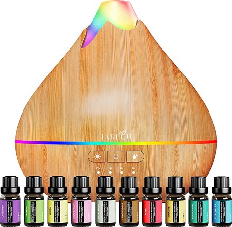 Essential Oil Diffusers With Top 10 Oils T Set 550ml Aroma Diffuser Ultrasonic