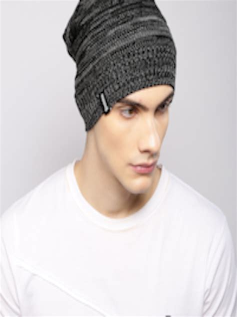 Buy Roadster Unisex Black Solid Beanie Caps For Unisex 7463657 Myntra
