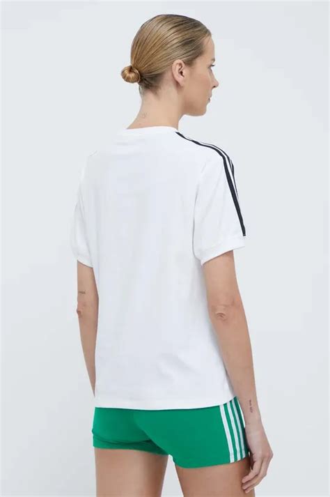 Футболка adidas Originals 3-Stripes Tee жіноча колір білий IR8051 ...