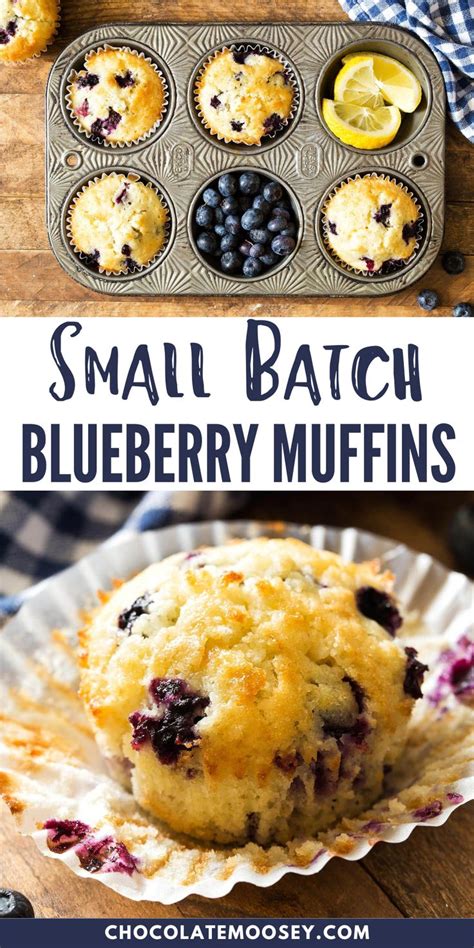 Small Batch Blueberry Muffins Small Batch Baking Homemade Blueberry