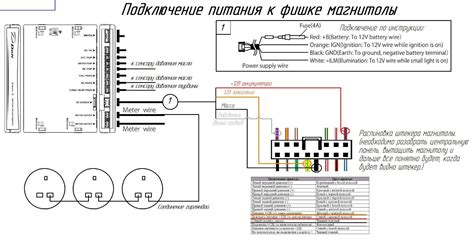 Схема подключения автомагнитолы