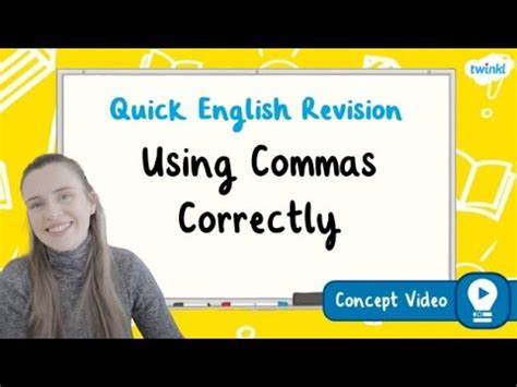 How Do You Use Commas Correctly? | KS2 English Concept for Kids - YouTube