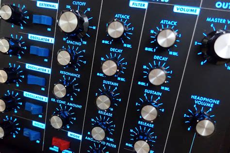 Matrixsynth Moog Minimoog Voyager Electric Blue Synth Synthesizer