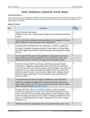 Excel Introductory Capstone2 Annual Report Instructions Docx Grader Instructions Excel 2019