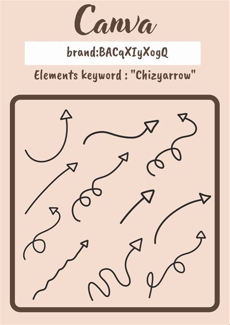 Canva Elements Arrow Lineart Keywords Keyword Elements Canva Graphic Design Lessons Canvas