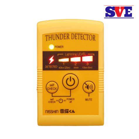 Nisshin Electrical Portable Lightning Detector Thunder Detector Made In