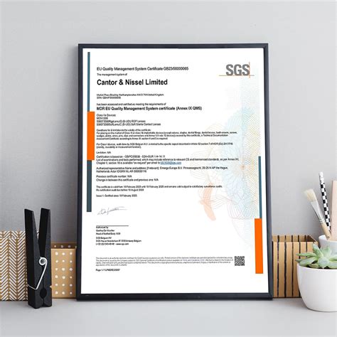 Cantor And Nissel Ltd Acquires Mdr Certification Cantor Barnard