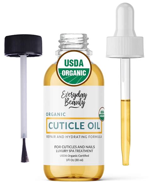 Aceite orgánico para cutículas y uñas repara revitaliza e hidrata