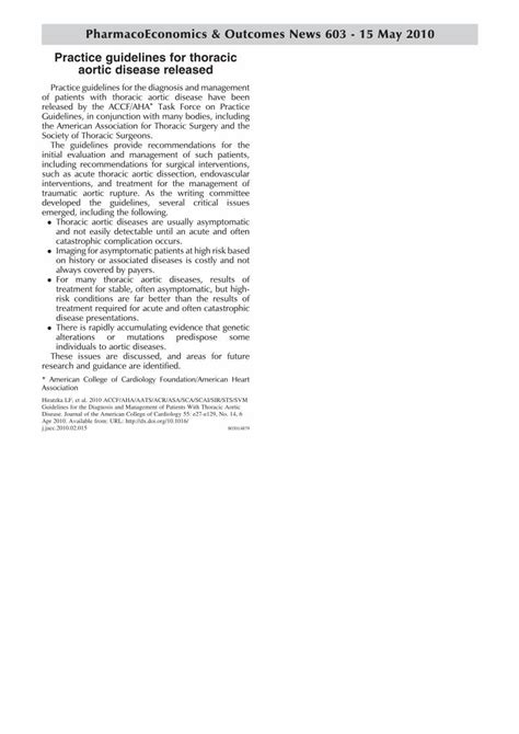 Pdf Practice Guidelines For Thoracic Aortic Disease Released Dokumen Tips