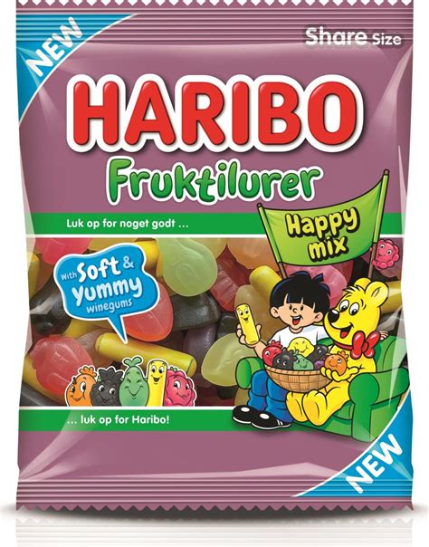 Haribo Fruktilurer Happy Mix, 120 g | Lomax A/S