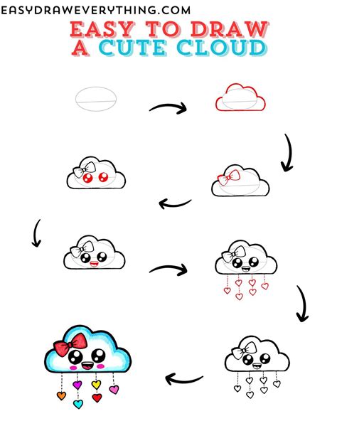 Cute Cloud Drawing Activité