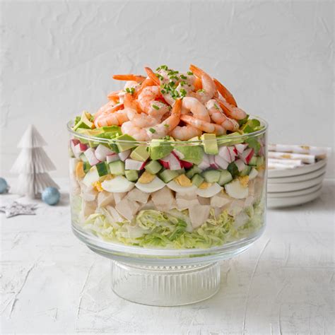 Christmas Potato And Prawn Cocktail Layered Salad Spudlite