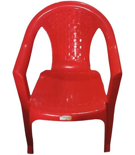 Himalaya Red Plastic Arm Chair At Rs 600 Plastic Arm Chair In