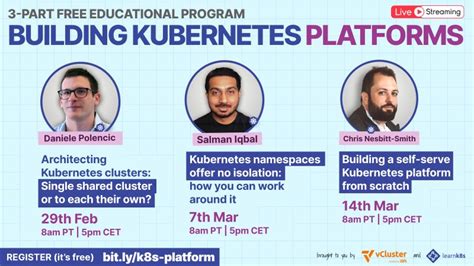 Learnk8s On Linkedin Get Ready For A 3 Part Free Educational Program