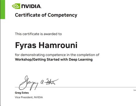 Deeplearning Ai Machinelearning Nvidia Certification Firas Hamrouni