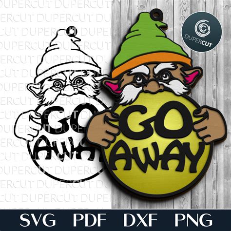 Grumpy Gnome Svg Dxf Dupercut