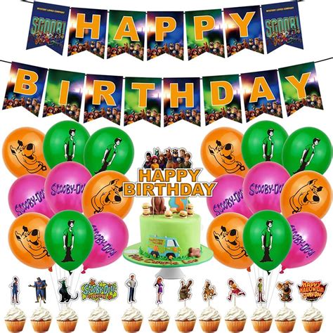 Buy Bestzy Scooby Doo Birthday Party Supplies With Scooby Doo Latex